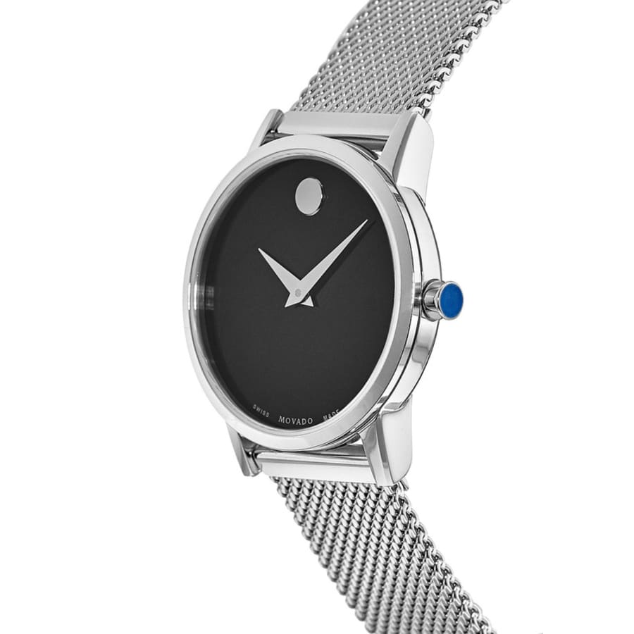 Movado Museum Classic Black Dial Women's Watch 0607220 | WatchMaxx