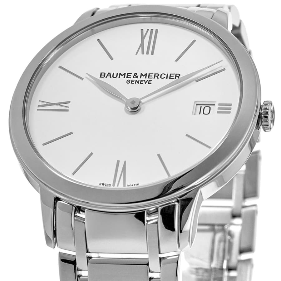 Baume & Mercier Classima Quartz White Dial Steel Women's Watch 10356