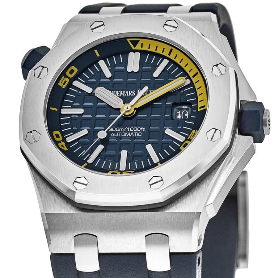 Audemars Piguet Royal Oak Offshore Automatic Blue Dial Blue Rubber ...