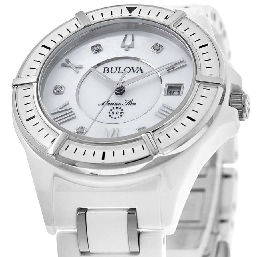 Bulova Marine Star Diamond Women's Watch 98P172 | WatchMaxx