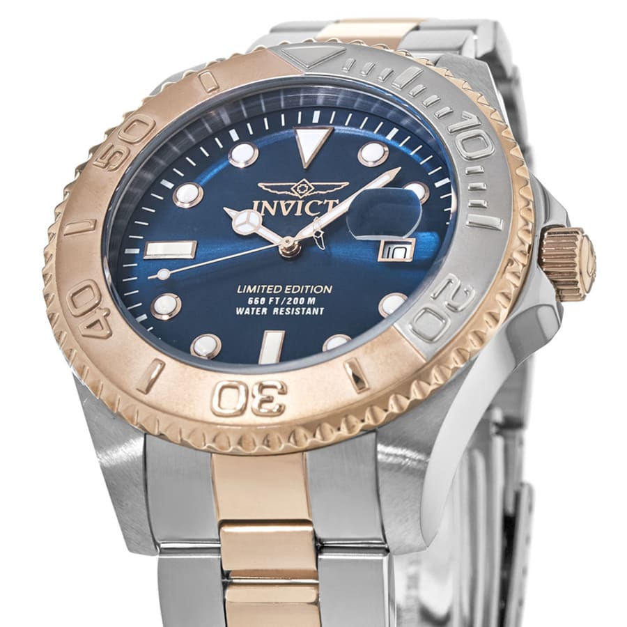 Invicta Pro Diver Limited Edition 47mm Blue Dial Swiss Quartz Men's ...