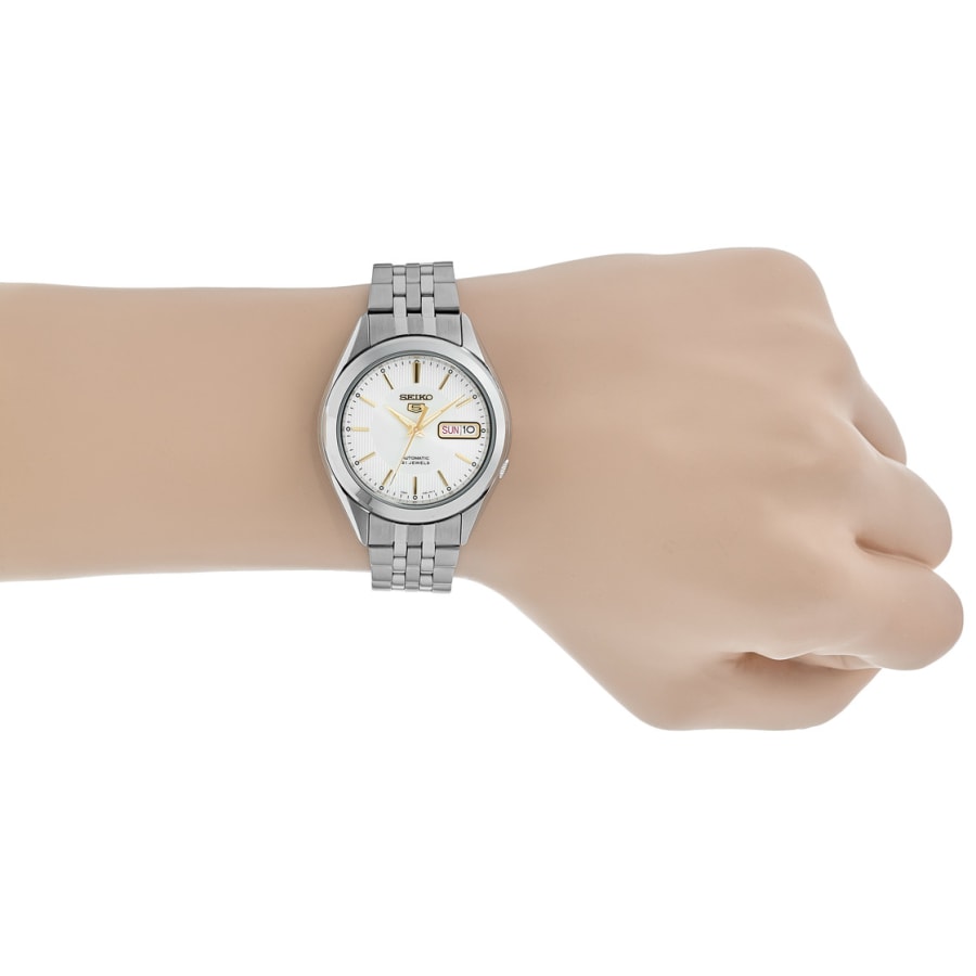 Seiko Silver Dial Steel Men's Watch SNKL17K1 | WatchMaxx.com