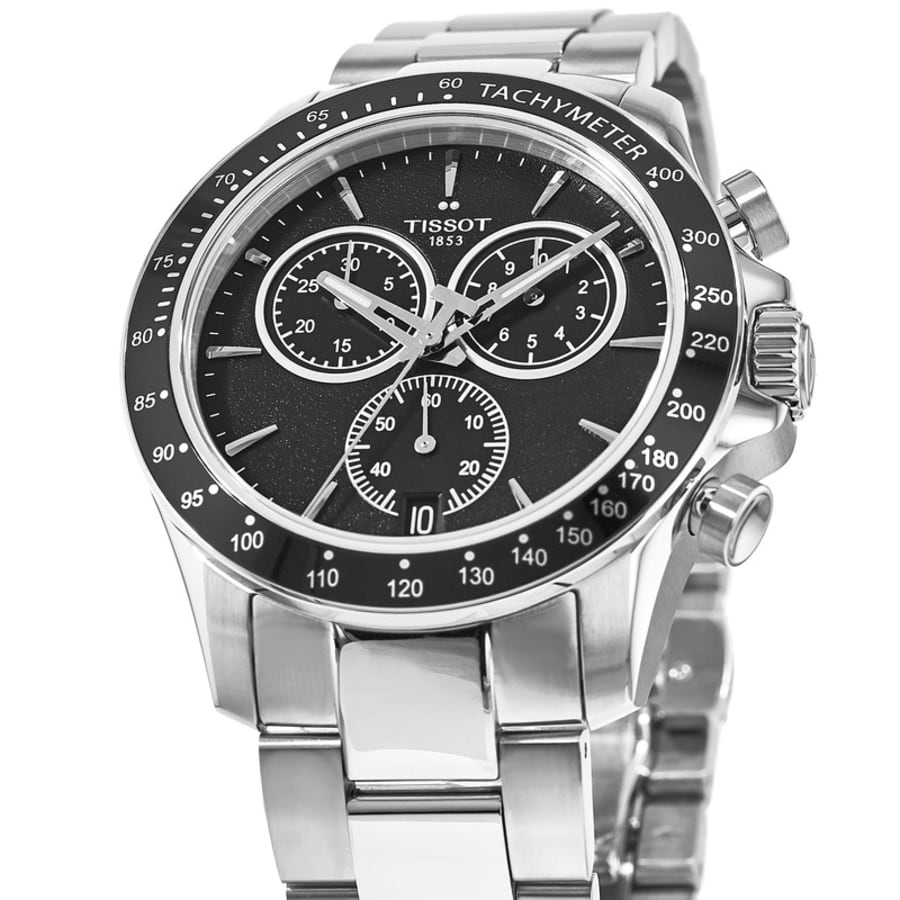 Tissot V8 Quartz Chronograph Black Dial Steel Men's Watch T106.417.11.051.00