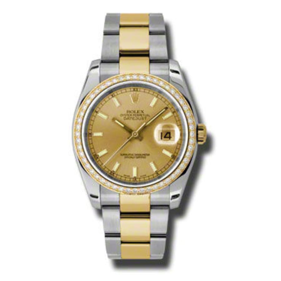 Rolex Datejust 36 Yellow Gold & Diamonds Unisex Watch 116243-CHSO