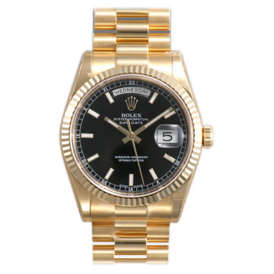 Rolex Day-Date Men's Watch 118238-BKSPR | WatchMaxx.com