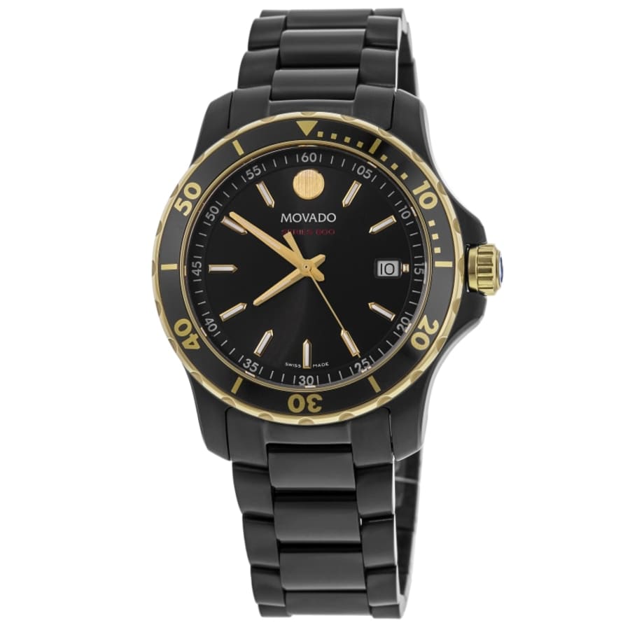 Movado Series 800 Gold & Black PVD Men's Watch 2600161 | WatchMaxx.com