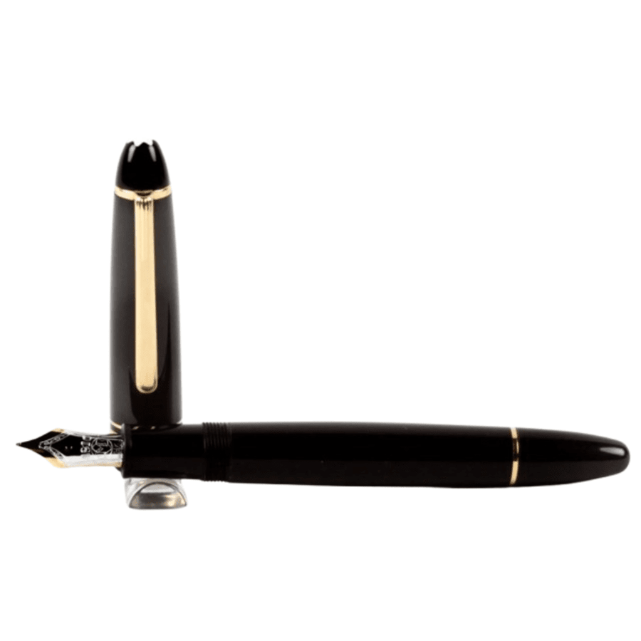 Montblanc Meisterstuck Black Resin 14K Gold Nib Fountain Pen 35701-SD