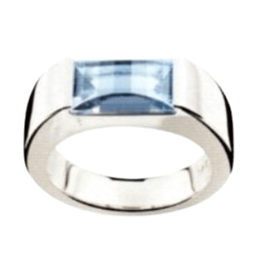 Montblanc Boheme Sterling Silver and Topaz Women's Ring 36237