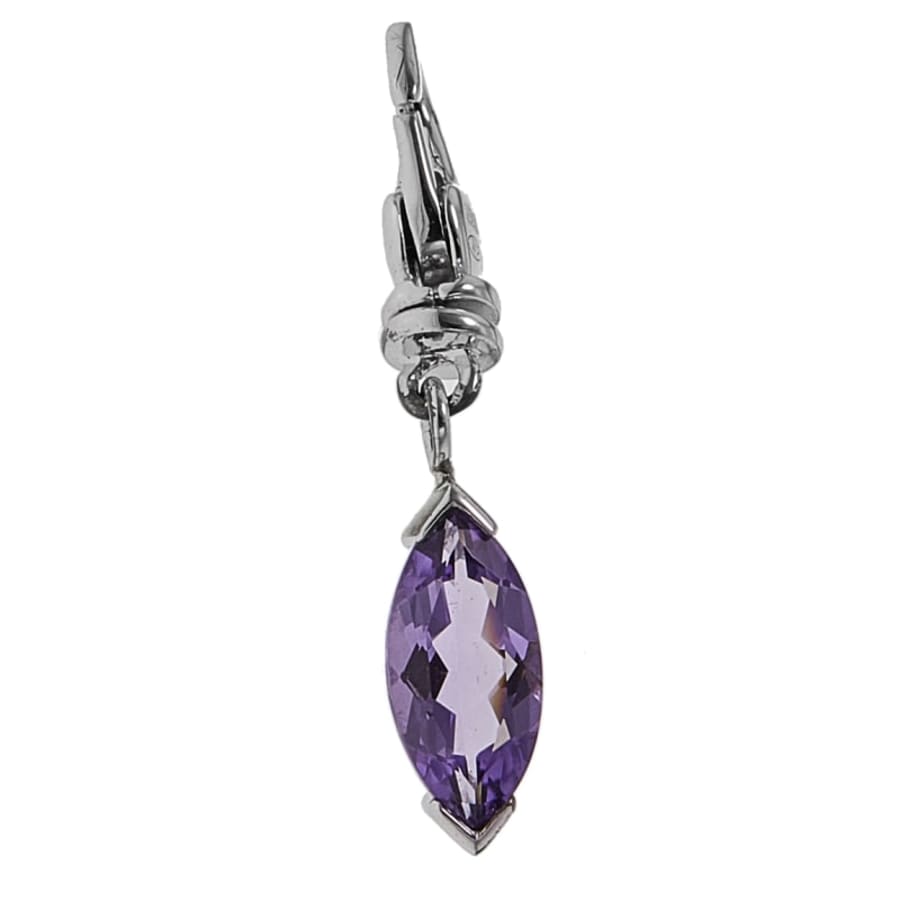 Montblanc Boheme Amethyst Sterling Silver Charm Keychain 36666