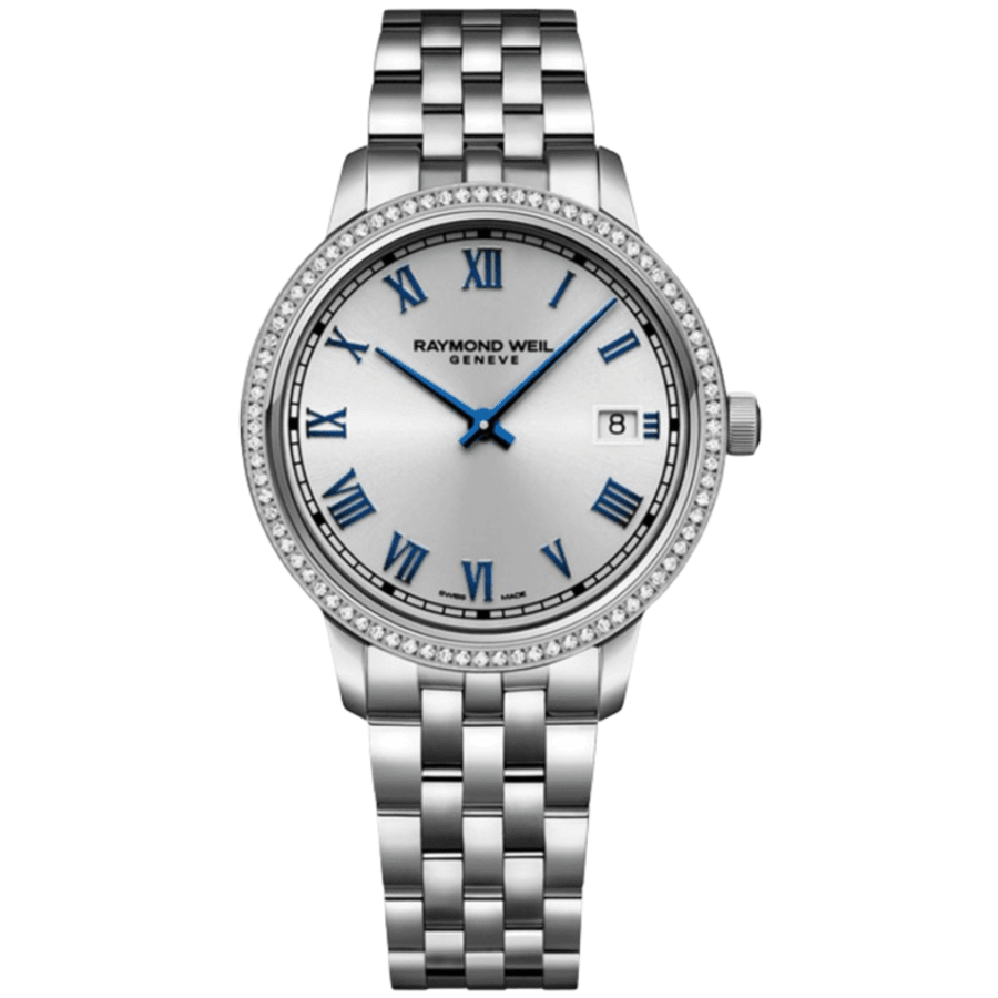 Raymond Weil Toccata Silver Dial Diamond Bezel Steel Women's Watch 5385 ...