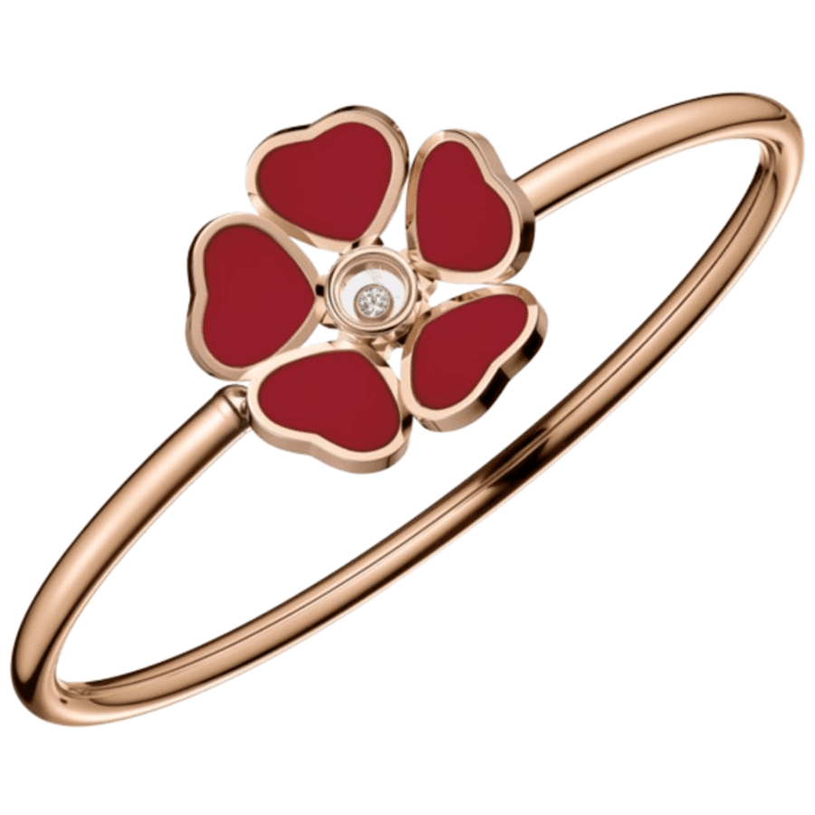 Chopard Happy Hearts Flowers 18K Rose Gold, Diamond and Mother of Pearl ...