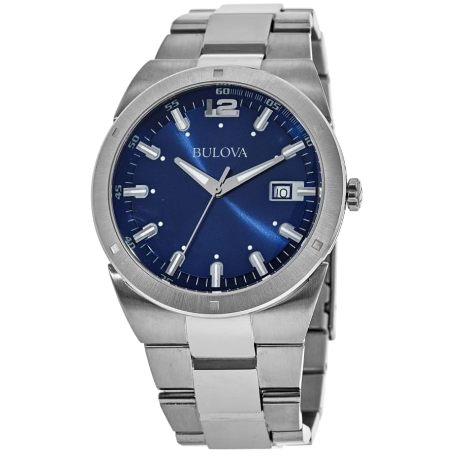 Bulova Classic Blue Dial Stainless Steel Men's Watch 96B220-SD