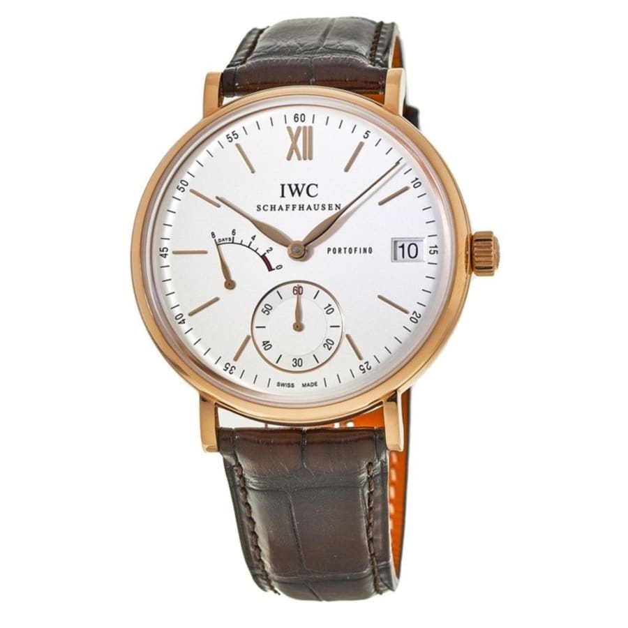 IWC Portofino Hand Wound Eight Days 18k Rose Gold Men's Watch IW510107-SD
