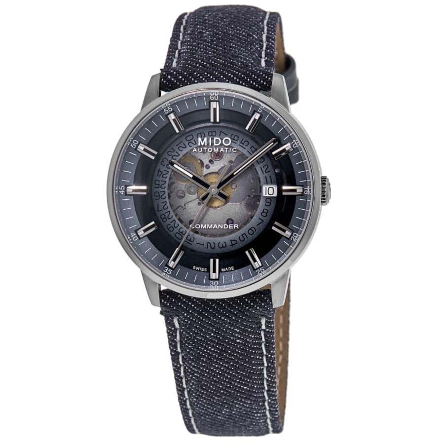 Mido Commander Gradient Blue Dial Fabric Strap Men's Watch M021.407.18.411.00