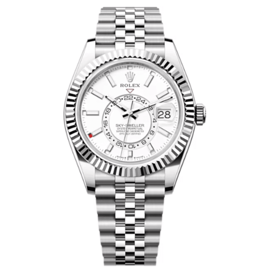 Rolex Sky-Dweller White Rolesor White Dial Jubilee Men's Watch M336934-0004
