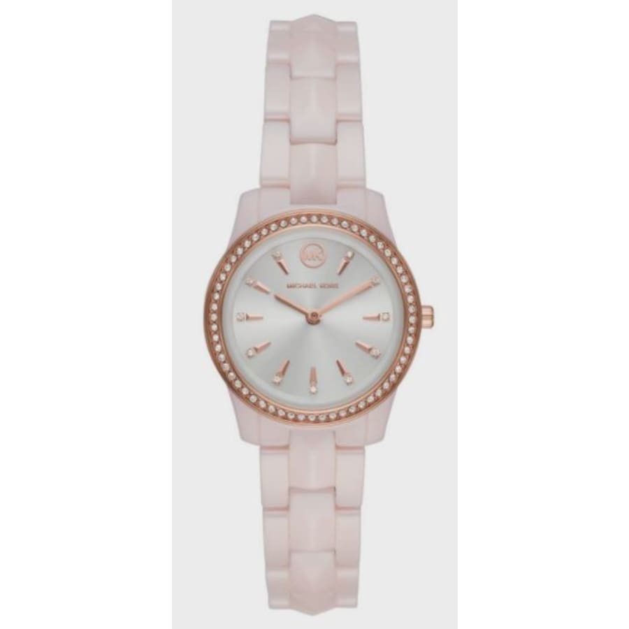 Michael Kors White Dial Ceramic Strap Women's Watch MK6841
