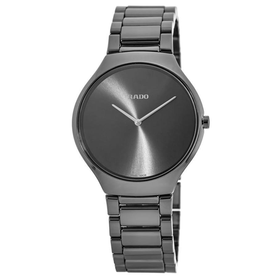 Rado True Thinline Grey Dial Men's Watch R27955122 | WatchMaxx.com