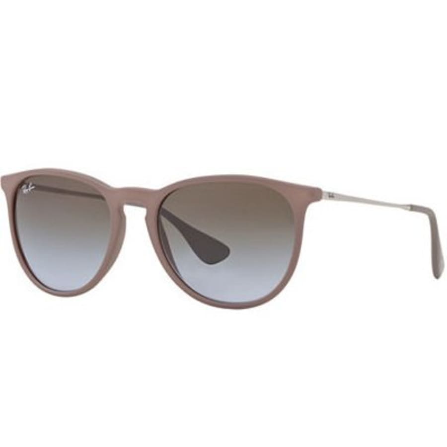 Ray-Ban Erika Classic Brown Gradient Rubber Unisex Sunglasses RB4171 ...