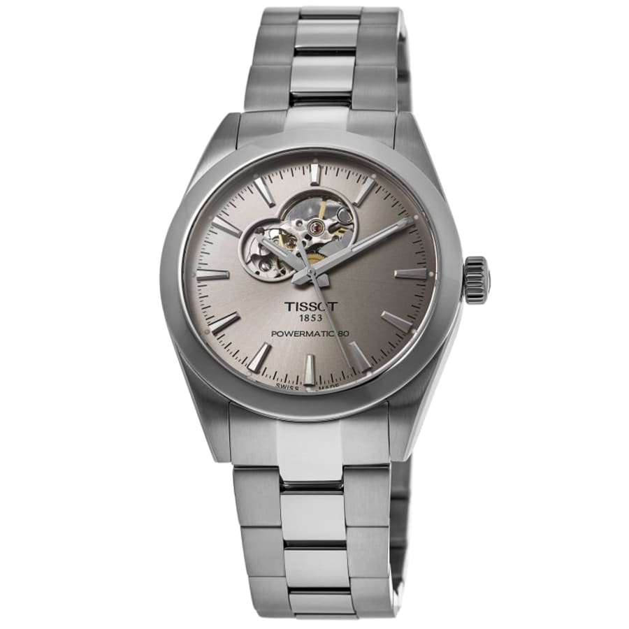 Tissot Gentleman Powermatic 80 Automatic Rhodium Dial Steel Men's Watch T127.407.11.081.00