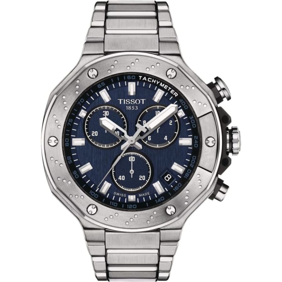 Tissot T-Race Chronograph Blue Dial Steel Men's Watch T141.417.11.041.00