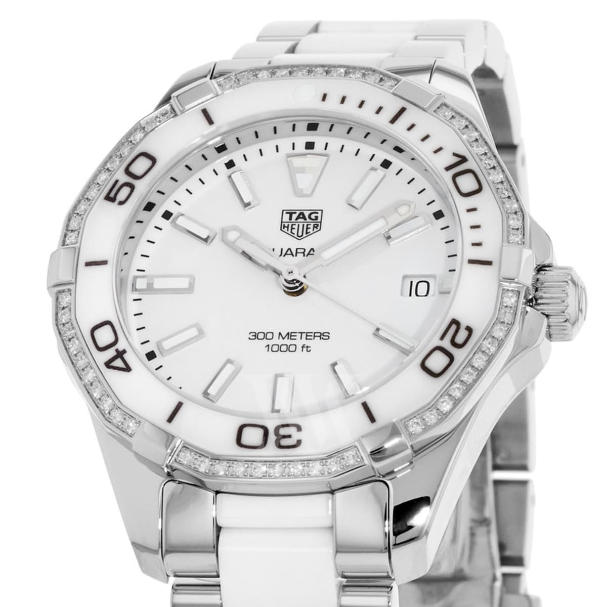 Tag Heuer Aquaracer Lady 300M 35MM White Ceramic Diamond Tag Heuer Aquaracer Lady 300M 35MM White Ceramic Diamond