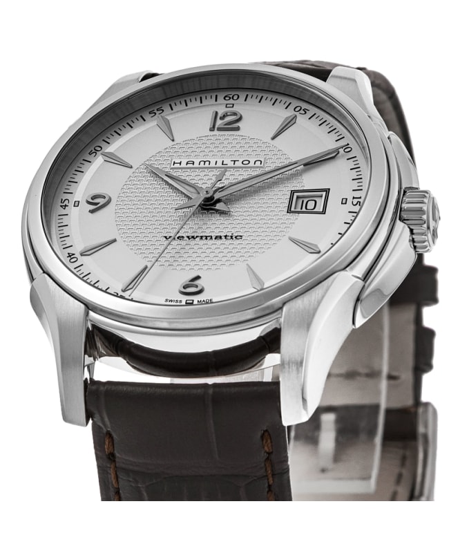 Hamilton Jazzmaster Viewmatic Auto Silver Dial Leather Strap Hamilton Jazzmaster Viewmatic Auto Silver Dial Leather Strap