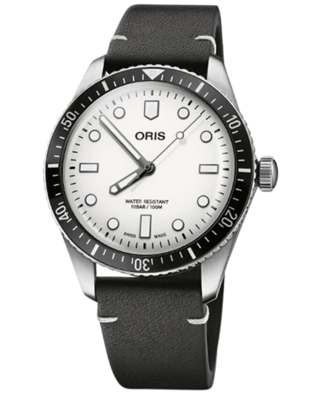 Oris Sixty-Five Social Club London Automatic White Dial Black Leather ...