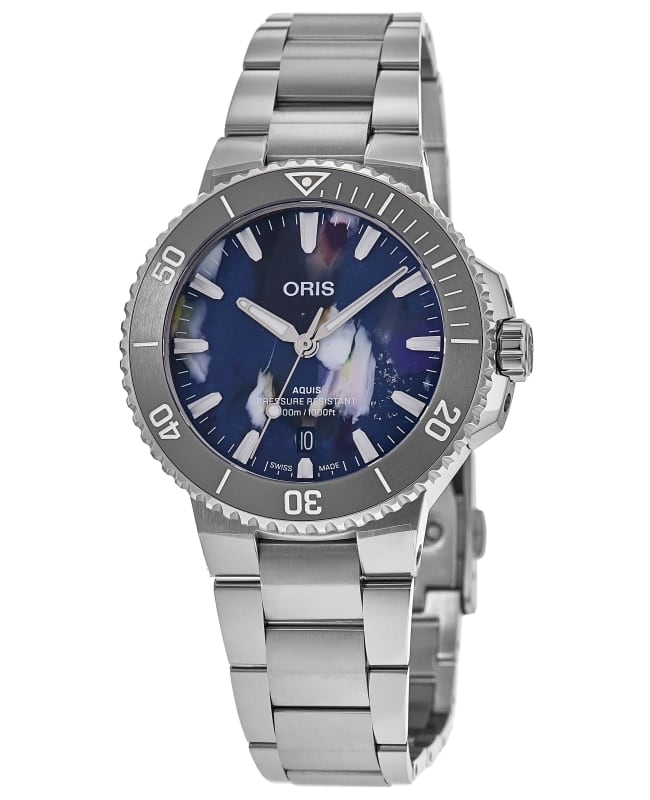 Oris Aquis Date Upcycle Automatic Multicolor Dial Steel Men's Watch 01 ...
