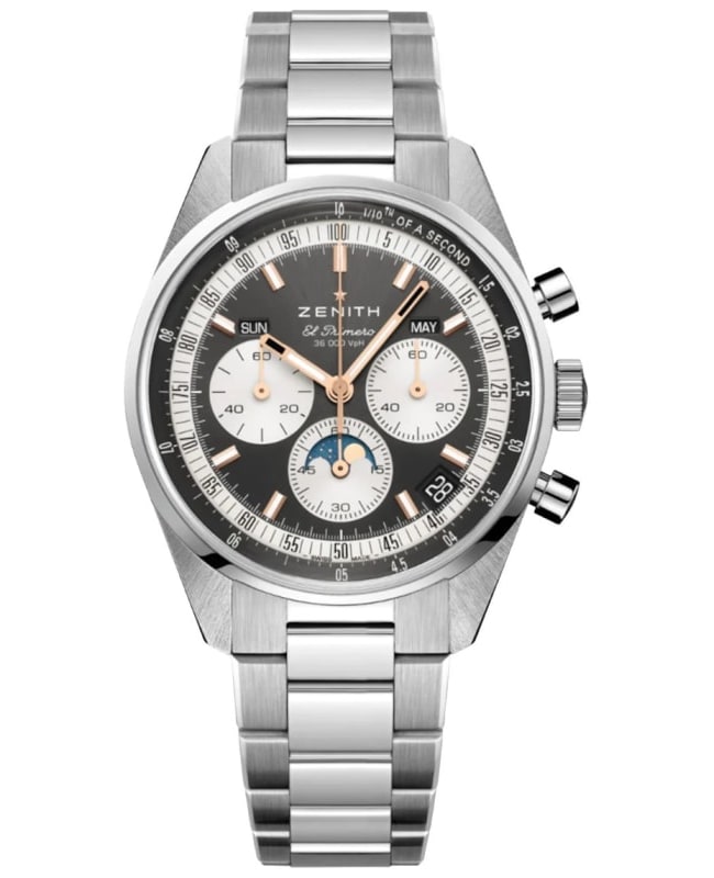 Zenith Chronomaster Original Grey Dial Steel Men's Watch 03.3400.3610 ...