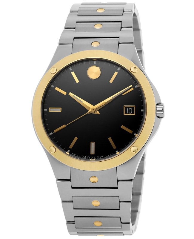 Movado SE Black Dial Steel Unisex Watch 0607596 | WatchMaxx.com
