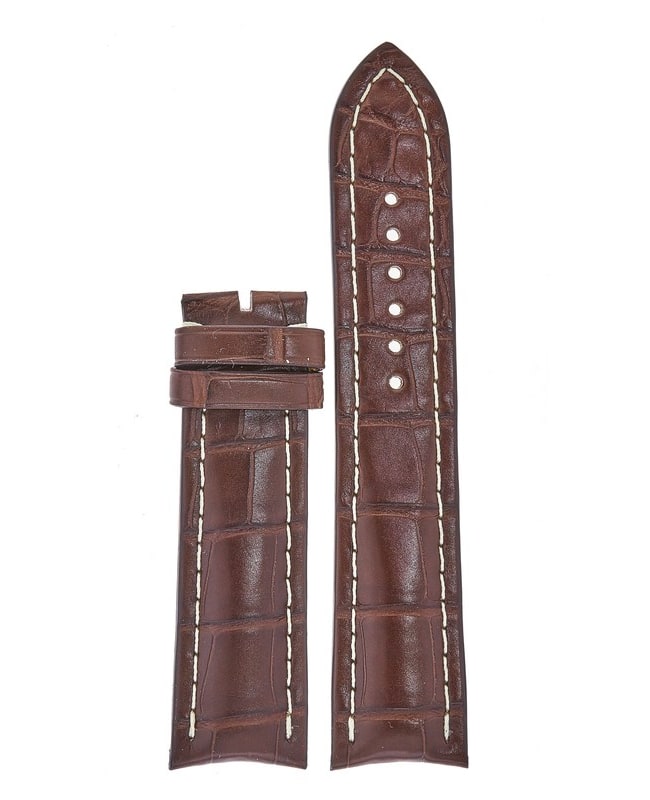 Breitling Leather 22-20mm Brown Alligator Strap Men's Strap 1017P
