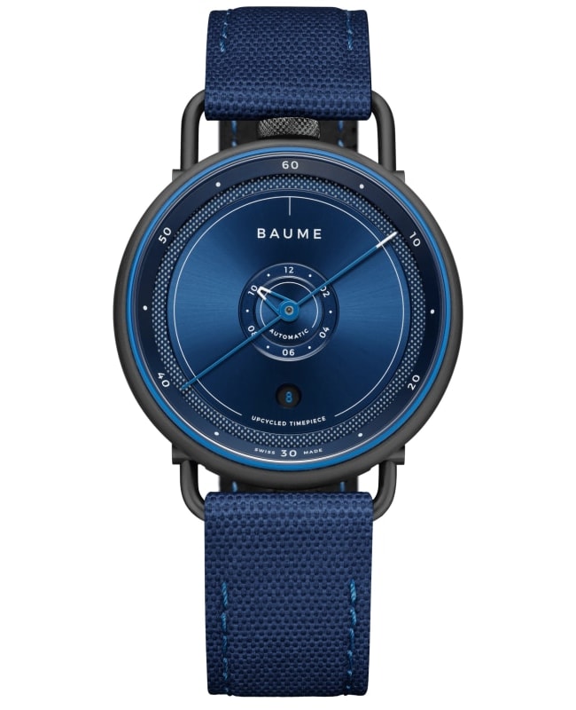 Baume & Mercier Baume Blue Dial Fabric Strap Men's Watch 10680