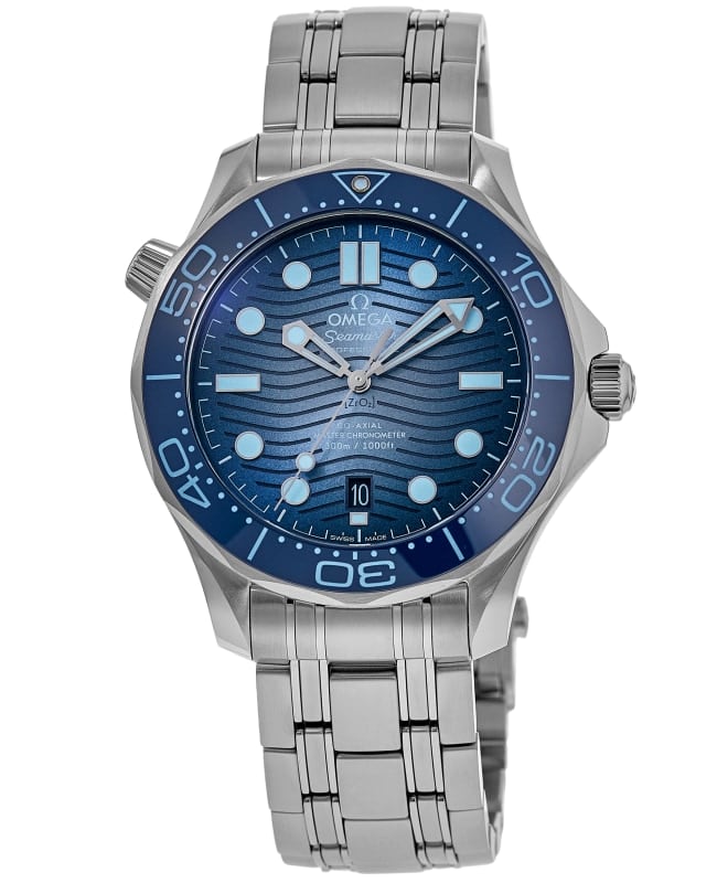 Omega Seamaster Diver 300M Automatic Summer Blue Dial Stainless Steel ...
