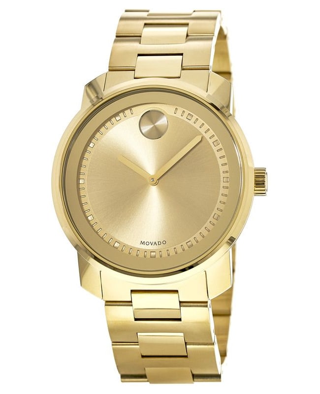 Movado Bold Yellow Gold Tone Men's Watch 3600258 | WatchMaxx.com