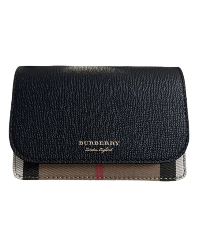 Burberry Hampshire Black House Check Women's Crossbody Bag Burberry Hampshire Black House Check Women's Crossbody Bag