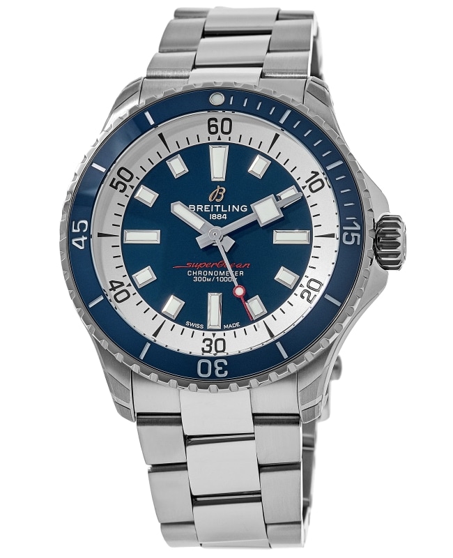 Breitling Superocean Automatic 42 Blue Dial Steel Men's Watch A17375E71C1A1