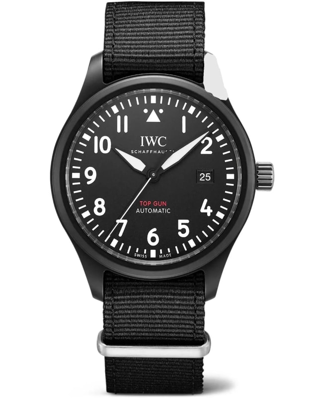 IWC Pilot's Top Gun Black Dial Fabric Strap Men's Watch IW326906