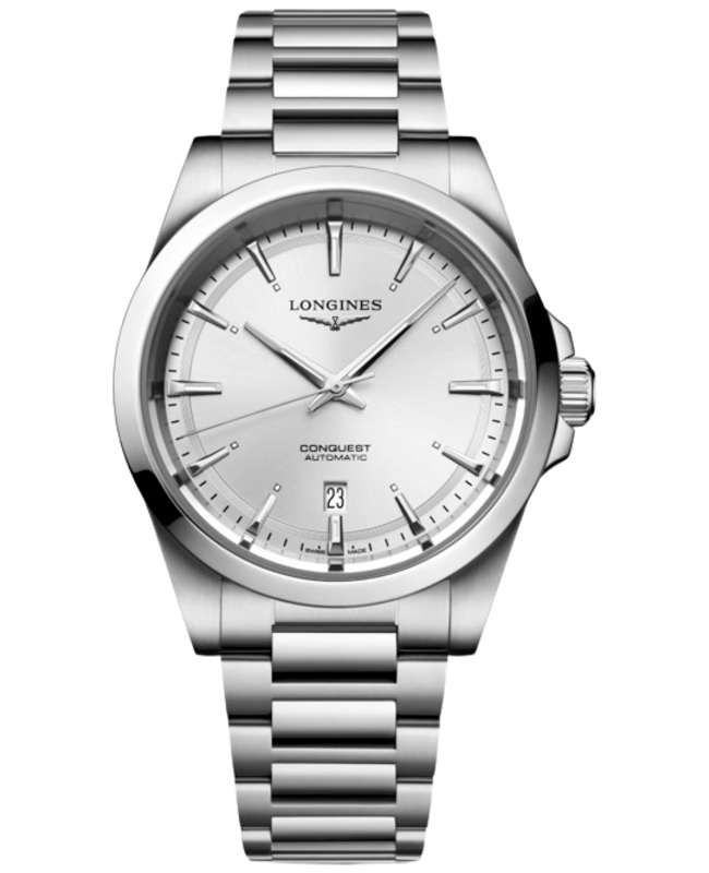 Longines Conquest Automatic 41 mm Silver Dial Steel Men's Watch L3.830 ...