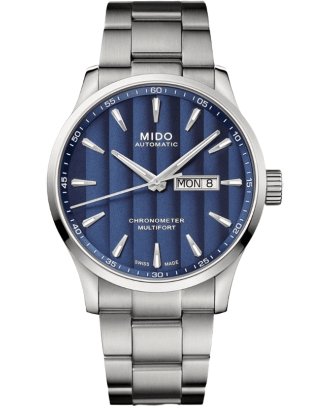 Mido Multifort M Chronometer 1 Automatic Blue Dial Steel Men's Watch ...