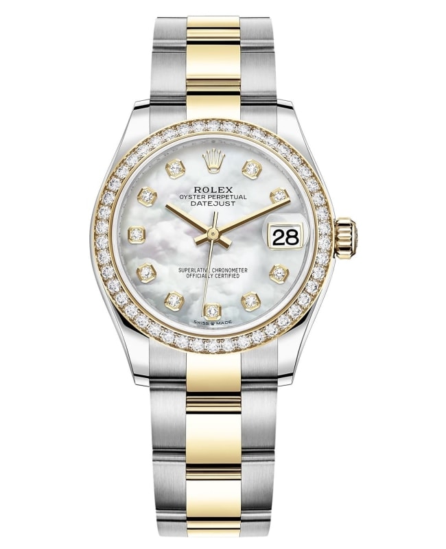 Rolex Datejust 31 Stainless Steel and Yellow Gold Mother of Rolex Datejust 31 Stainless Steel and Yellow Gold Mother of