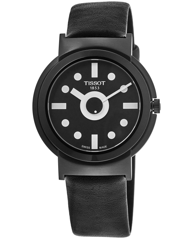 Tissot Heritage Limited Edition Memphis Black Dial Leather Strap Men's ...