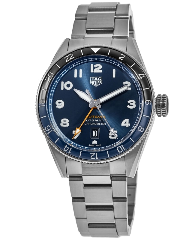 Tag Heuer Autavia COSC GMT Automatic Blue Dial Steel Men's Watch ...