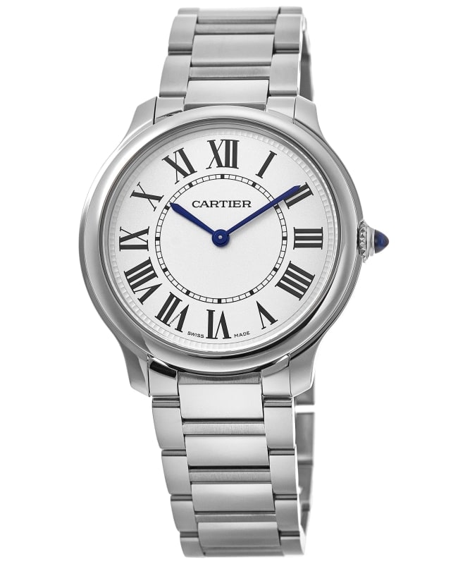 Cartier Ronde Must De Cartier 36mm Silver Dial Steel Women's Watch WSRN0034