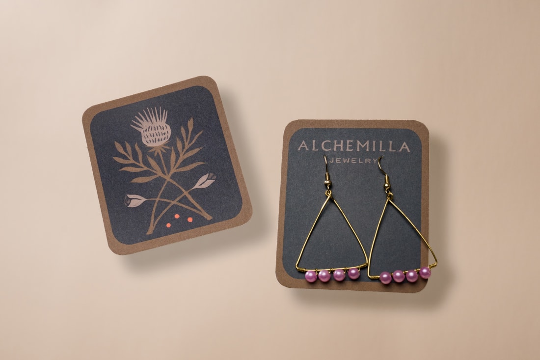 Custom Earring Card Printing