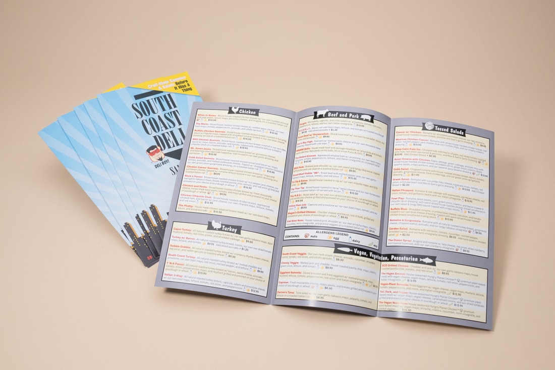 Custom Restaurant Brochure Printing