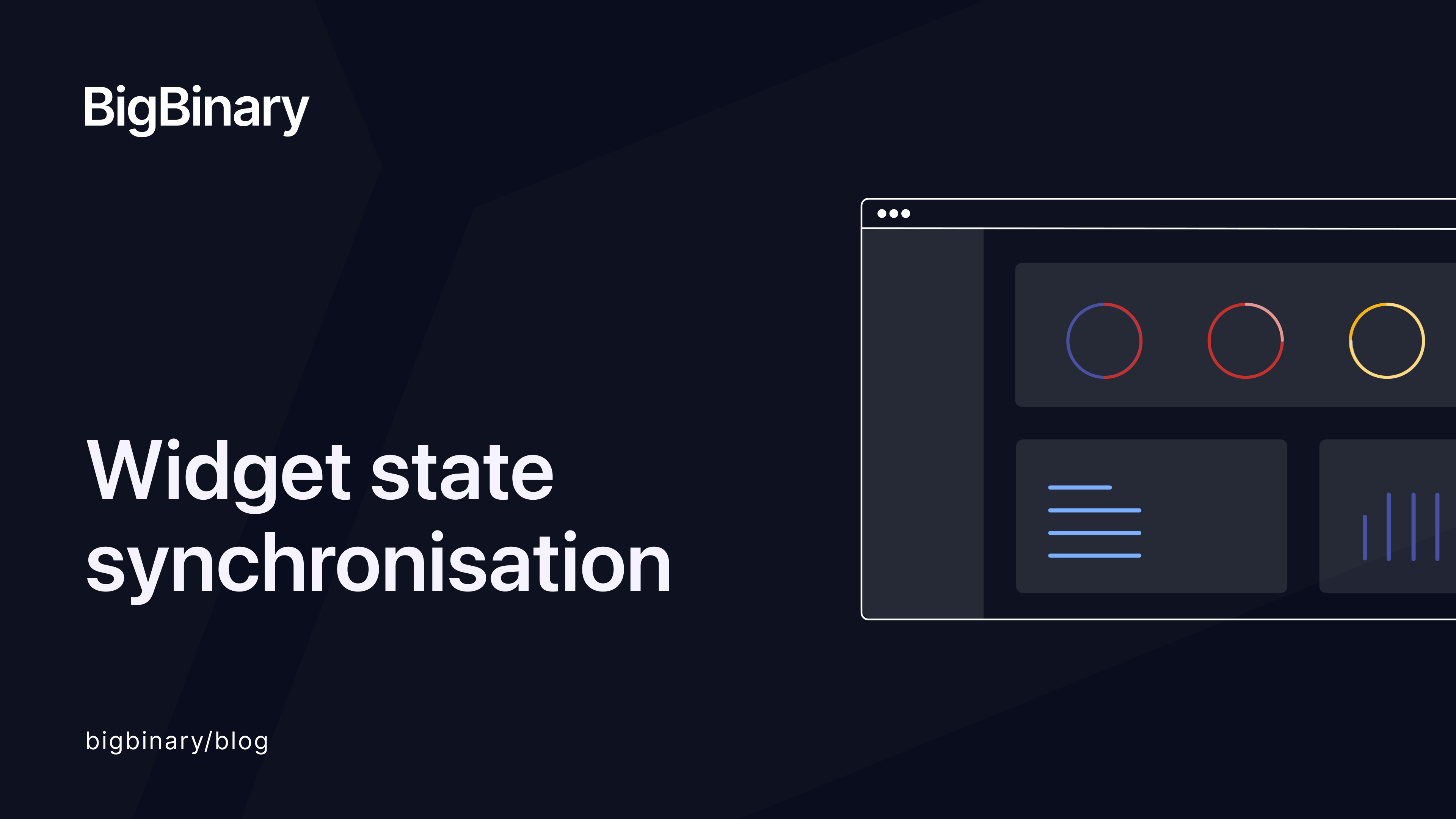 Widget state synchronisation across tabs - BigBinary Blog