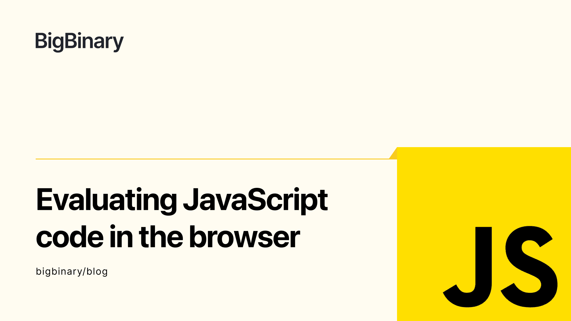 Evaluating JavaScript code in the browser