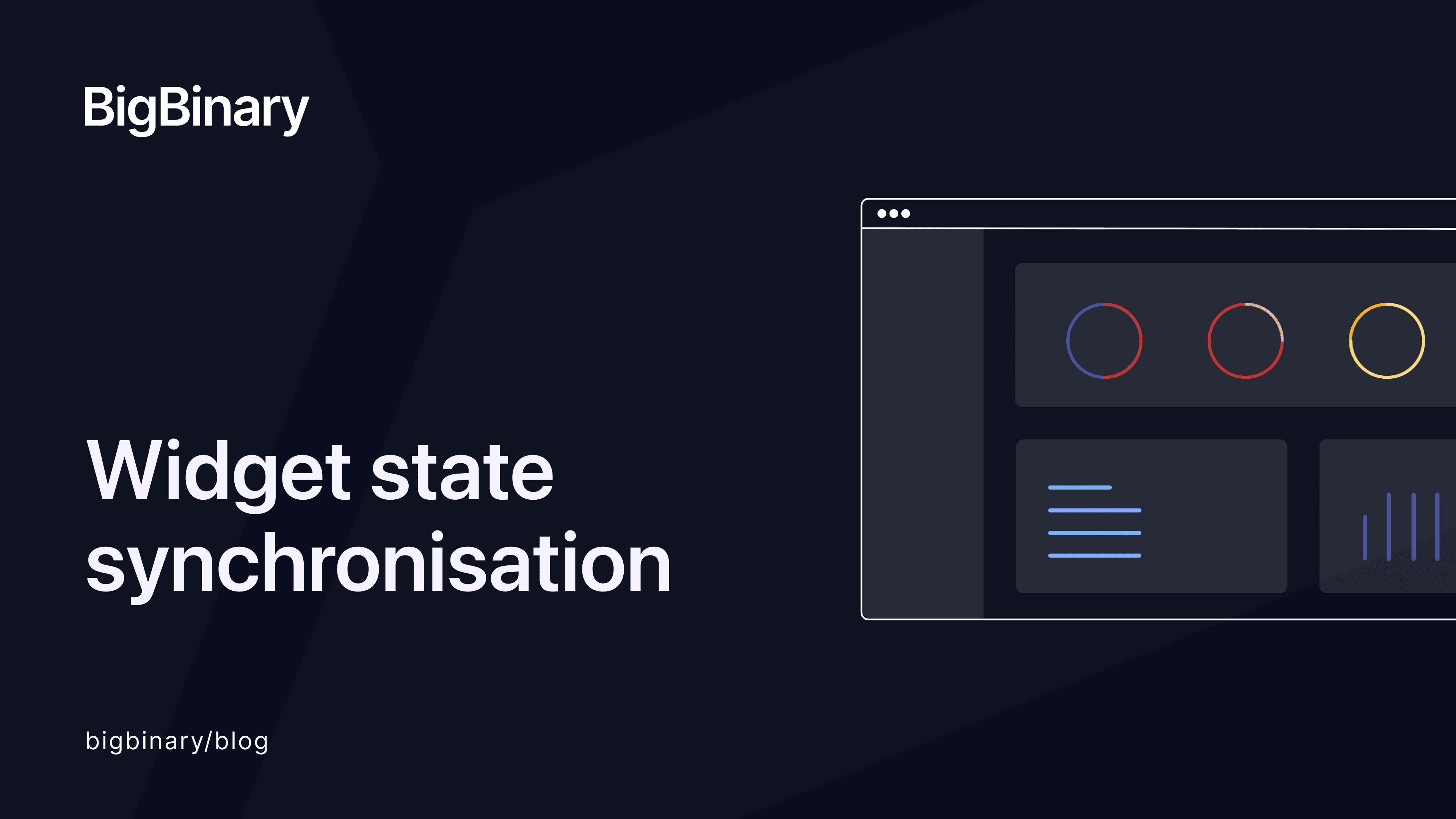 Widget state synchronisation across tabs | BigBinary Blog