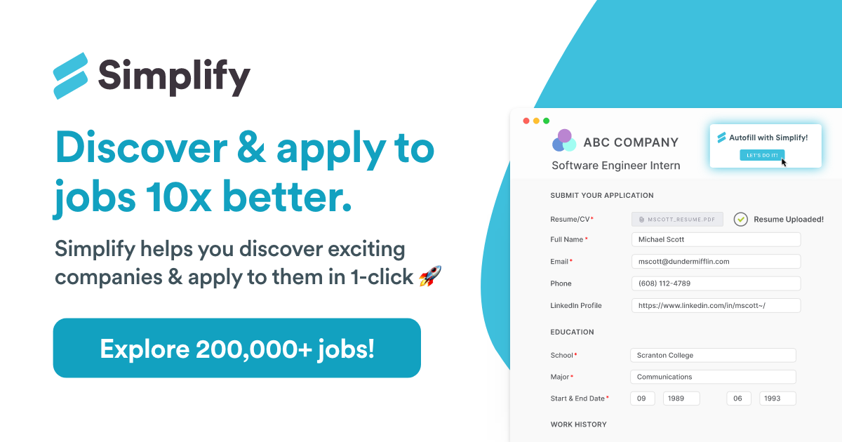 Curated Job Lists | Simplify Jobs