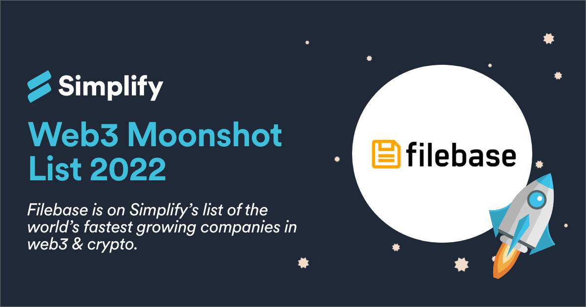 Filebase is on the Web3 Moonshot List | Simplify Jobs
